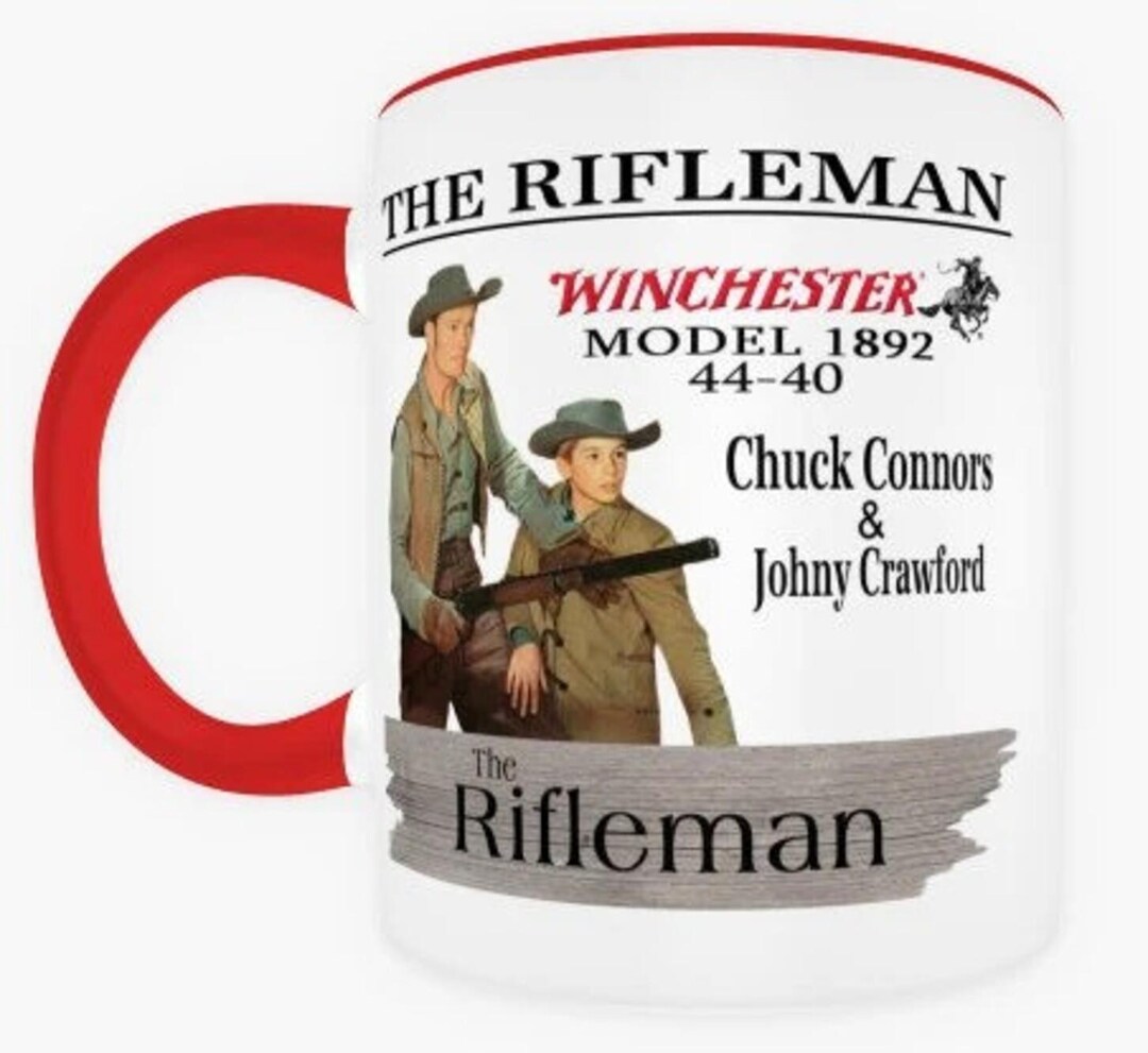 The Rifleman TV Show Mug: Chuck Connors & Johnny Crawford Autograph ...