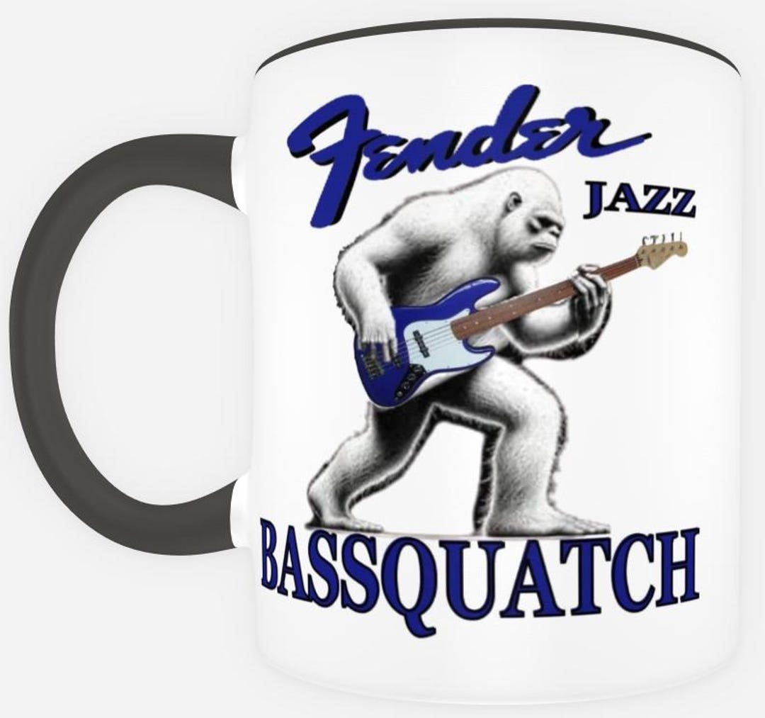 FENDER JAZZ BASS, Coffee Mug, Telecaster, Ibanez, Gibson, Upright Bass ...