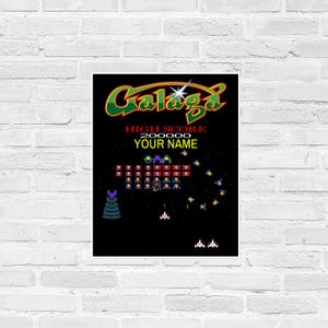 GALAGA 16'' X 20'' LARGE POSTER - Etsy