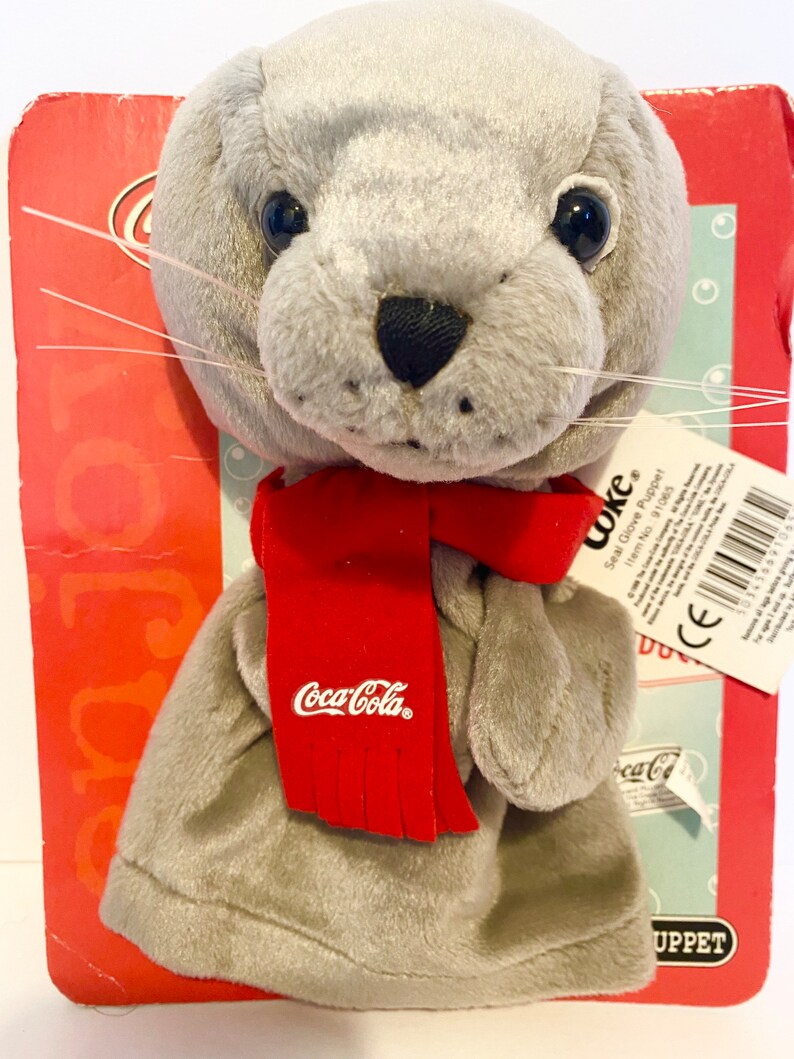 Vintage 1999 Coca-cola Seal Glove Puppet by A&A Soft Toys. - Etsy UK