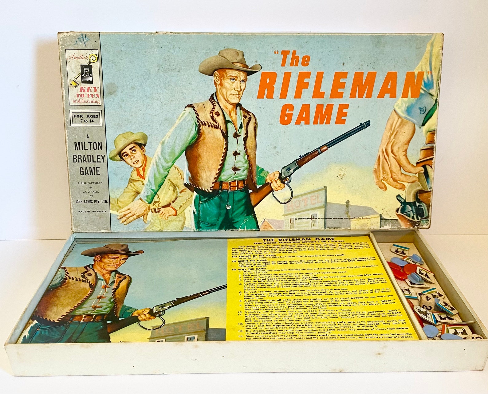 Vintage 1959 the Rifleman Game. Very Rare Board Game. Made - Etsy