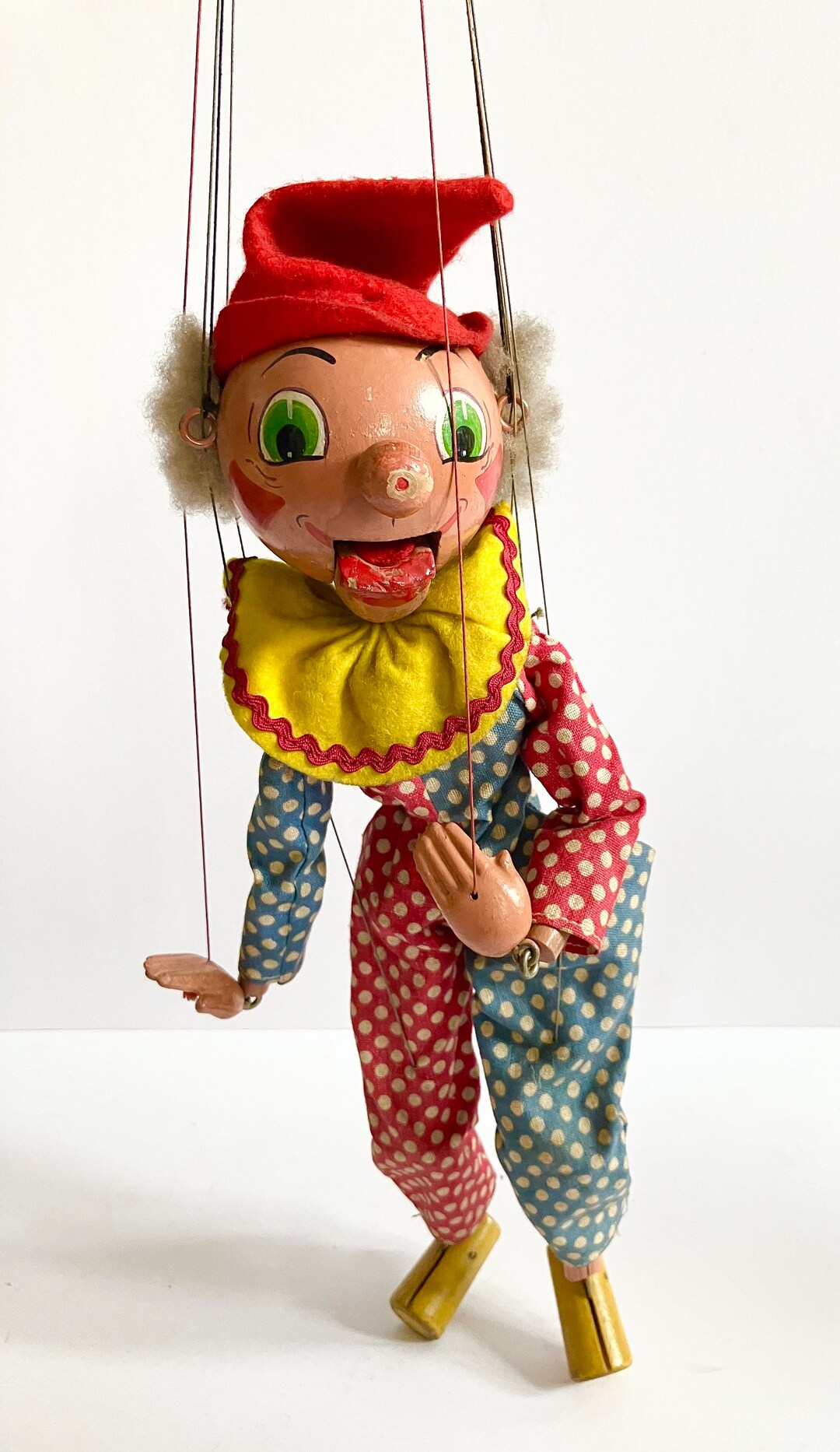 Vintage 1955 Pelham Clown Marionette Puppet type SM. Brown - Etsy