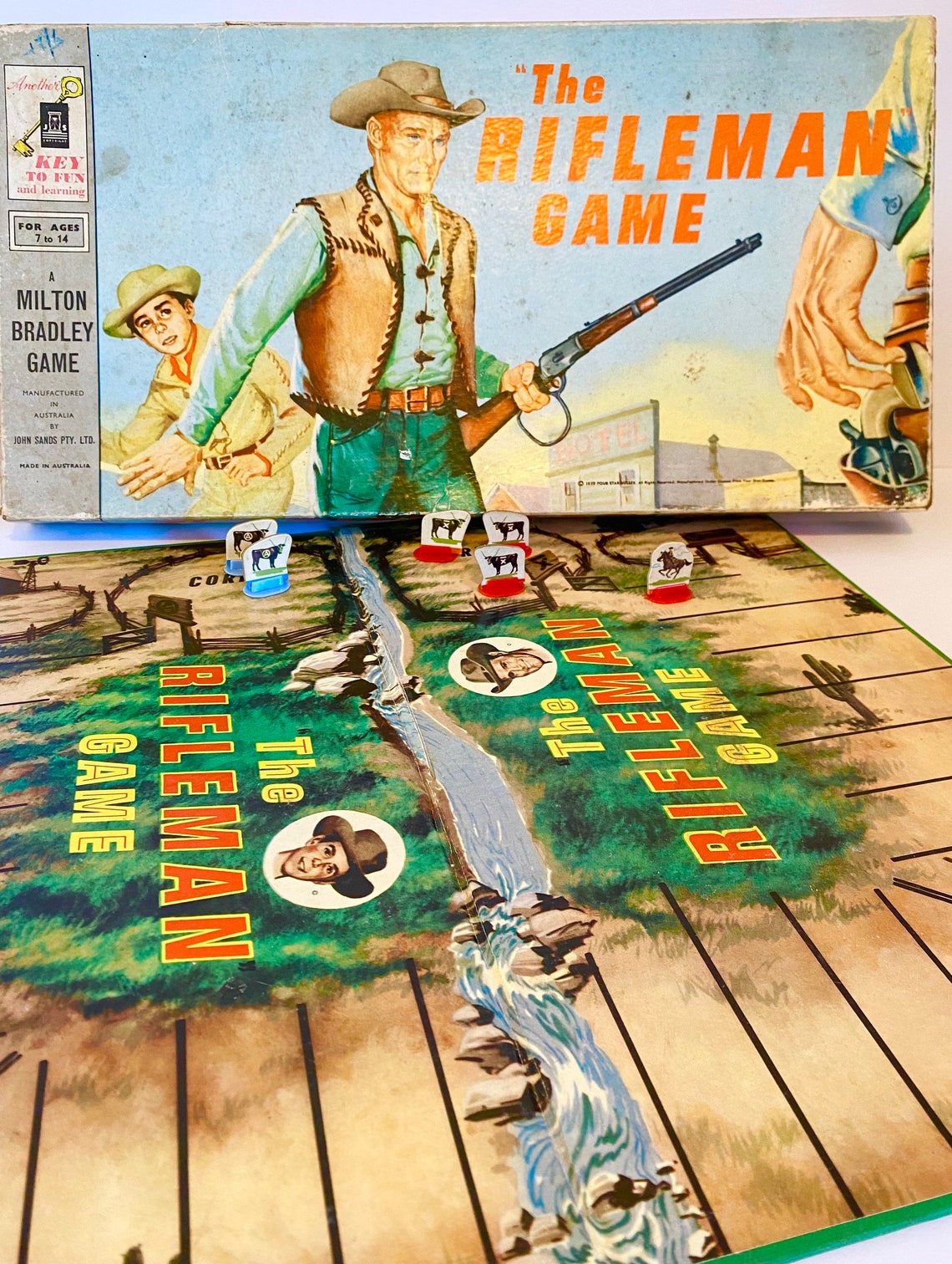 Vintage 1959 the Rifleman Game. Very Rare Board Game. Made - Etsy