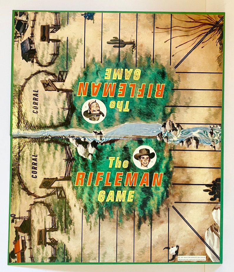 Vintage 1959 the Rifleman Game. Very Rare Board Game. Made - Etsy