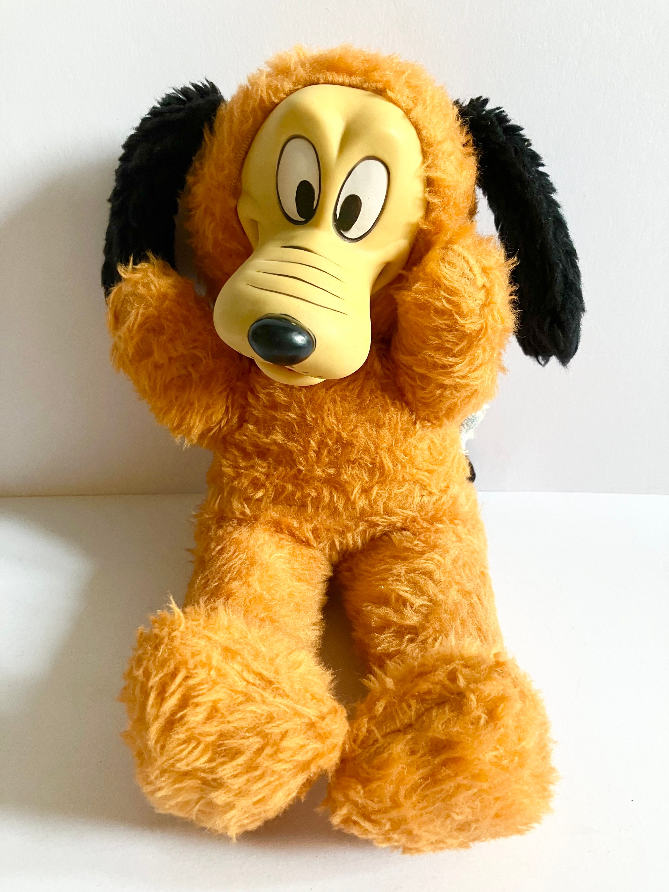 Vintage 1950s Chad Valley Pluto Plush Toy With Plastic Face. - Etsy