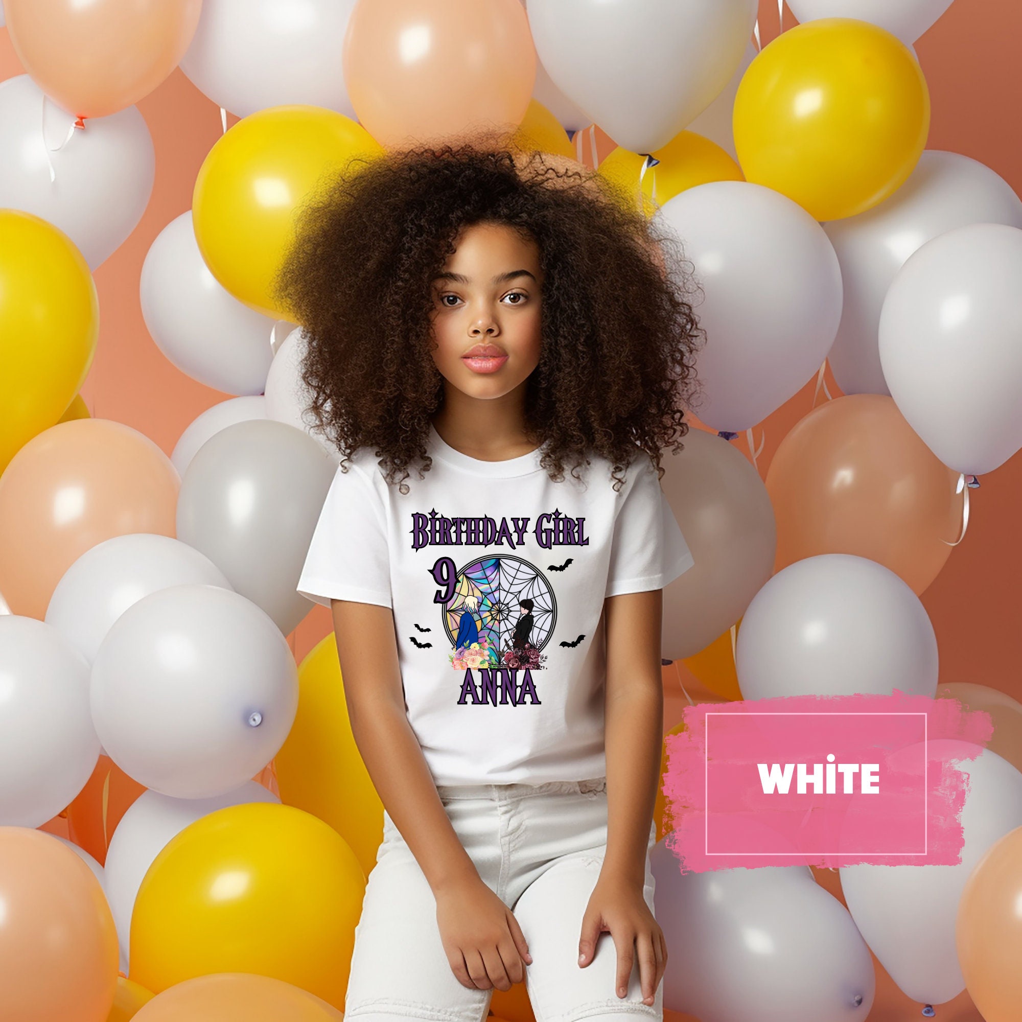 Wednesday Birthday Shirt, Custom Wednesday T-shirt, Birthday Girl Shirt ...