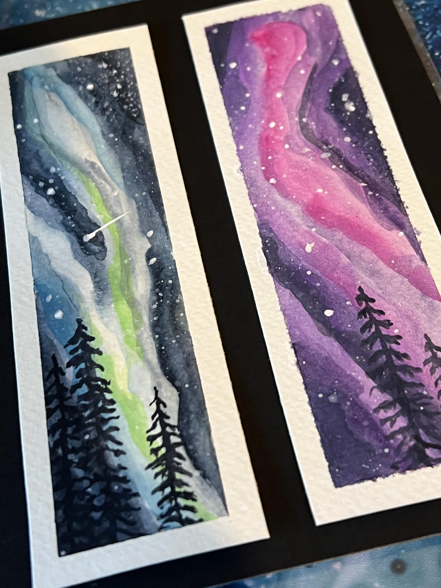 Water-colour Bookmarks, Hand Painted Originals - Etsy