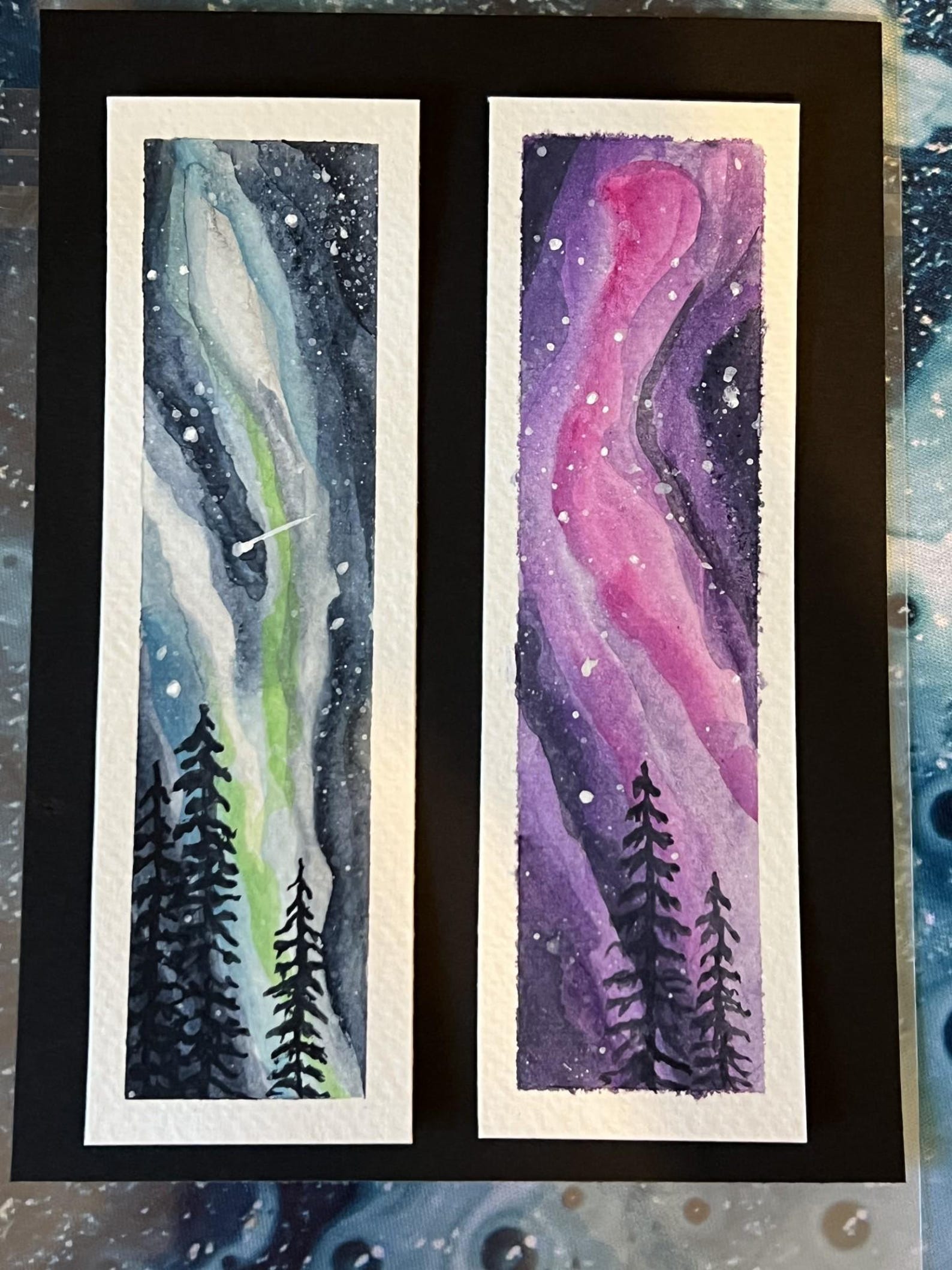 Water-colour Bookmarks, Hand Painted Originals - Etsy