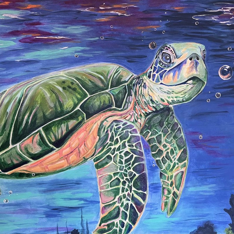 Honu Painting - Etsy
