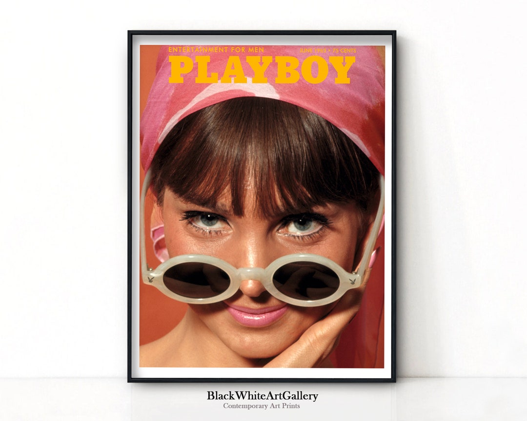 Playboy Magazin Posters souvenirs Frameless Poster Custom - Etsy