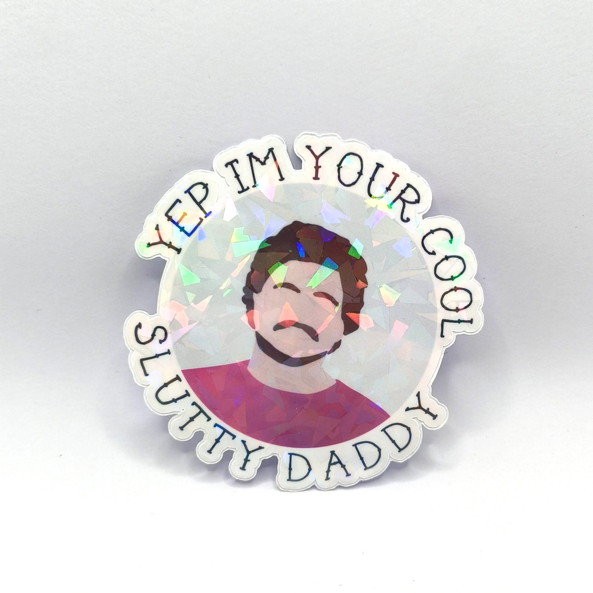 Pedro Pascal Stickers, Laptop Decal, Meme Stickers, Funny, Holographic ...