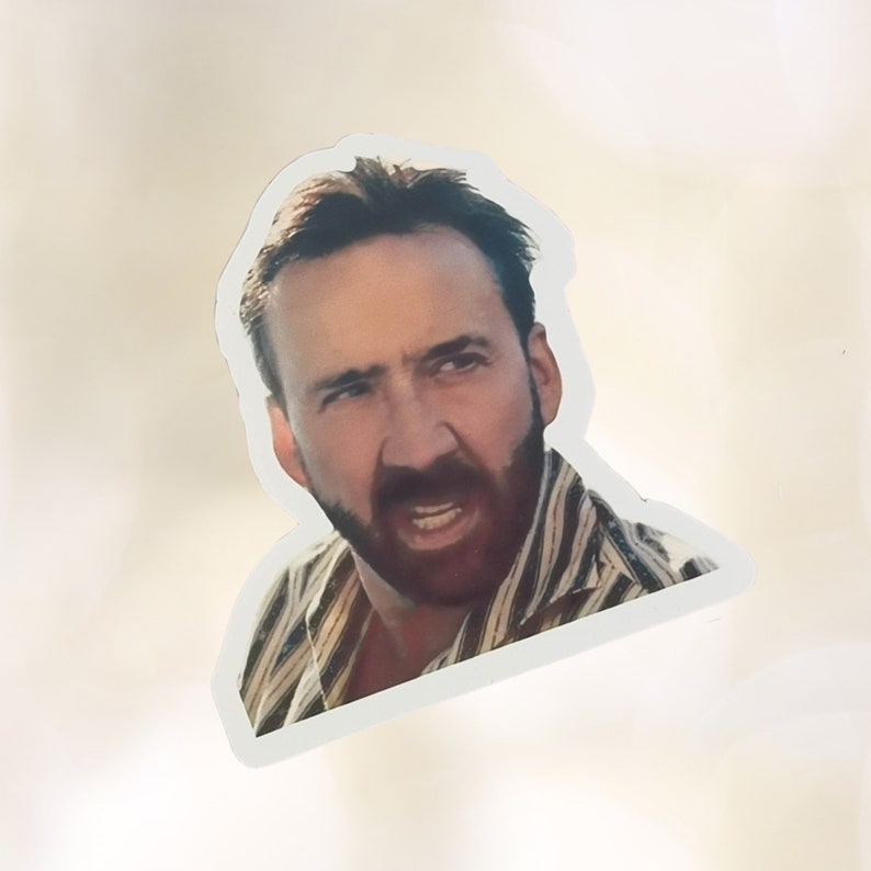 Pedro Pascal & Nicolas Cage Stickers Laptop Decal Meme - Etsy