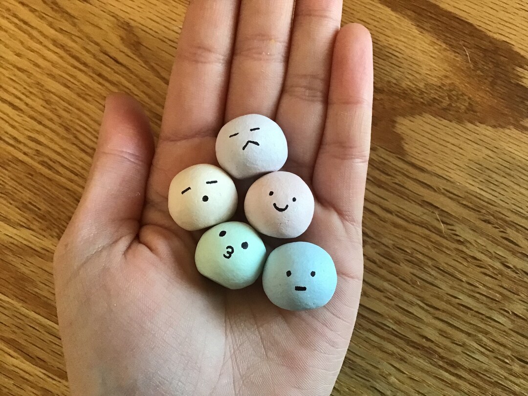 Pastel Desk Buddies, Potato Friends, Handmade Clay, Cute Kawaii ...