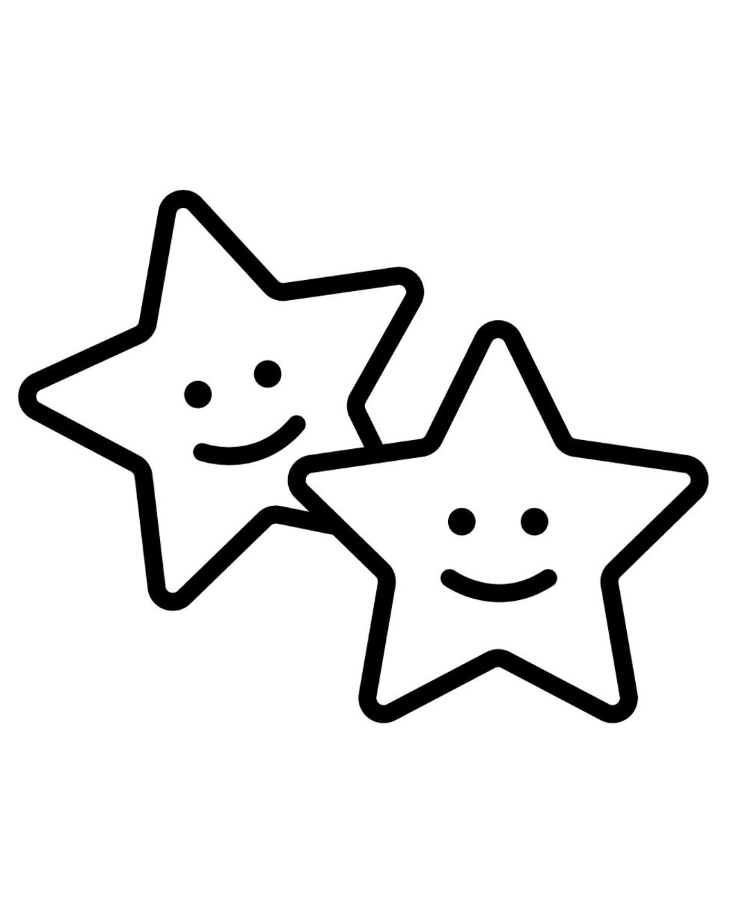 Open Stars Black and White Instant Download, Digital Download, Jpg, Png ...