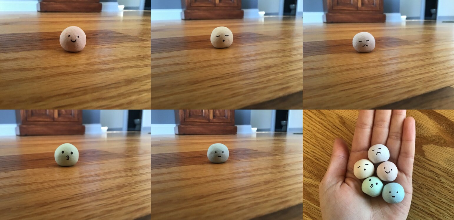 Pastel Desk Buddies, Potato Friends, Handmade Clay, Cute Kawaii ...