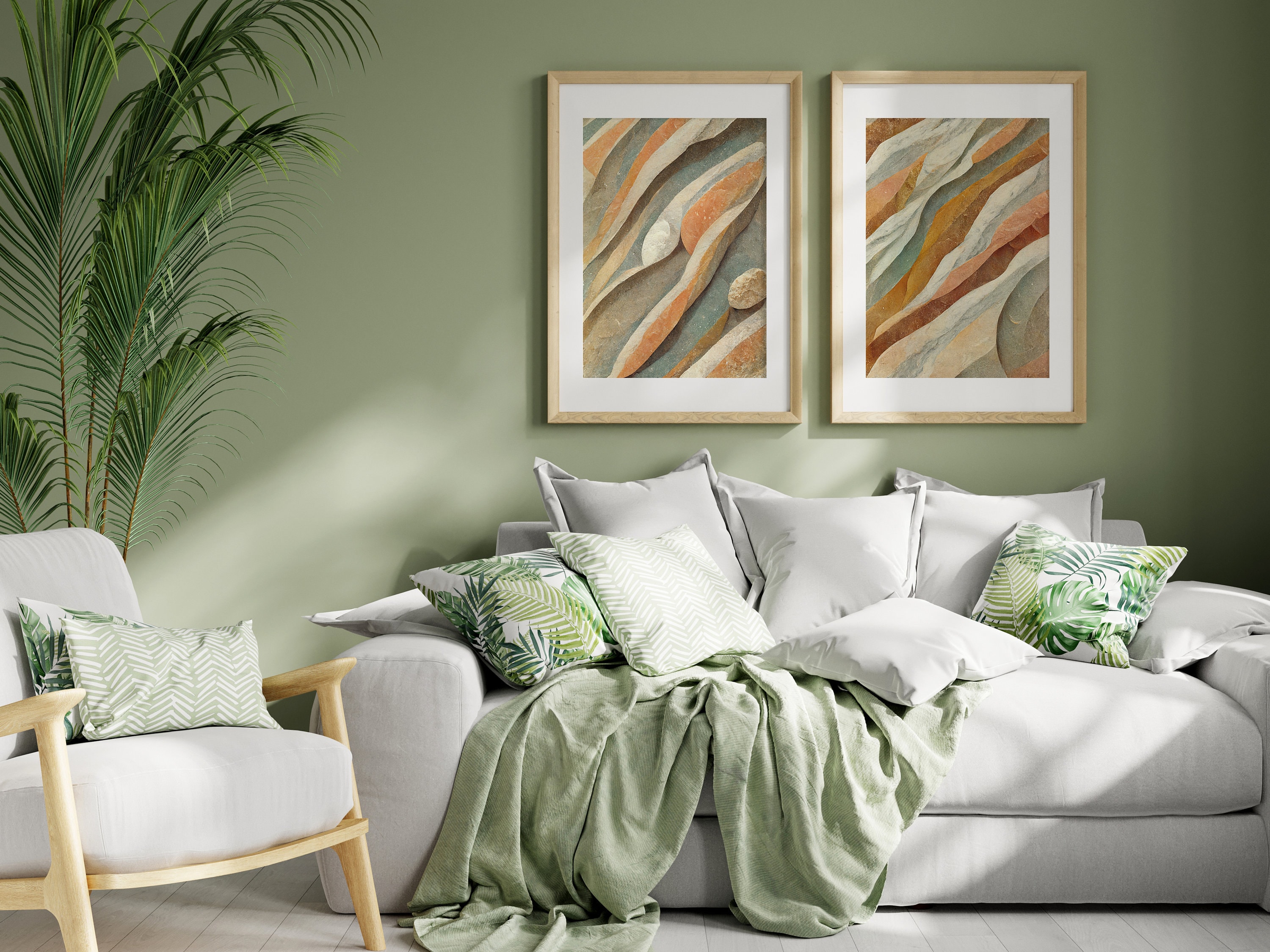 2 Abstract Texture Wall Art Printables - Etsy