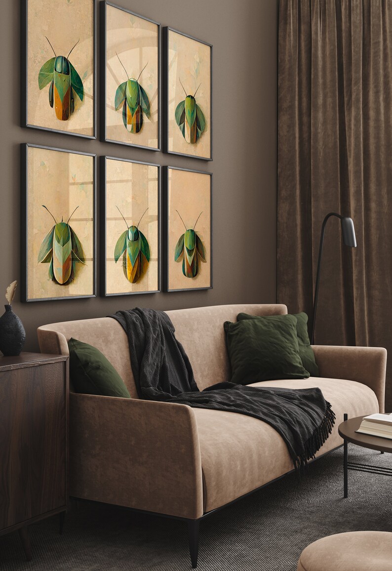 6 Jungle Bug Wall Art Printables - Etsy