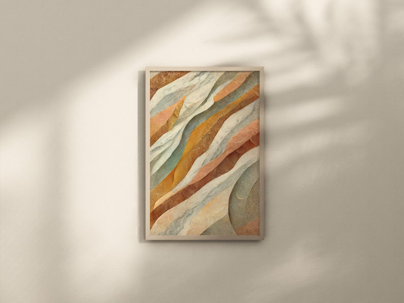 2 Abstract Texture Wall Art Printables - Etsy