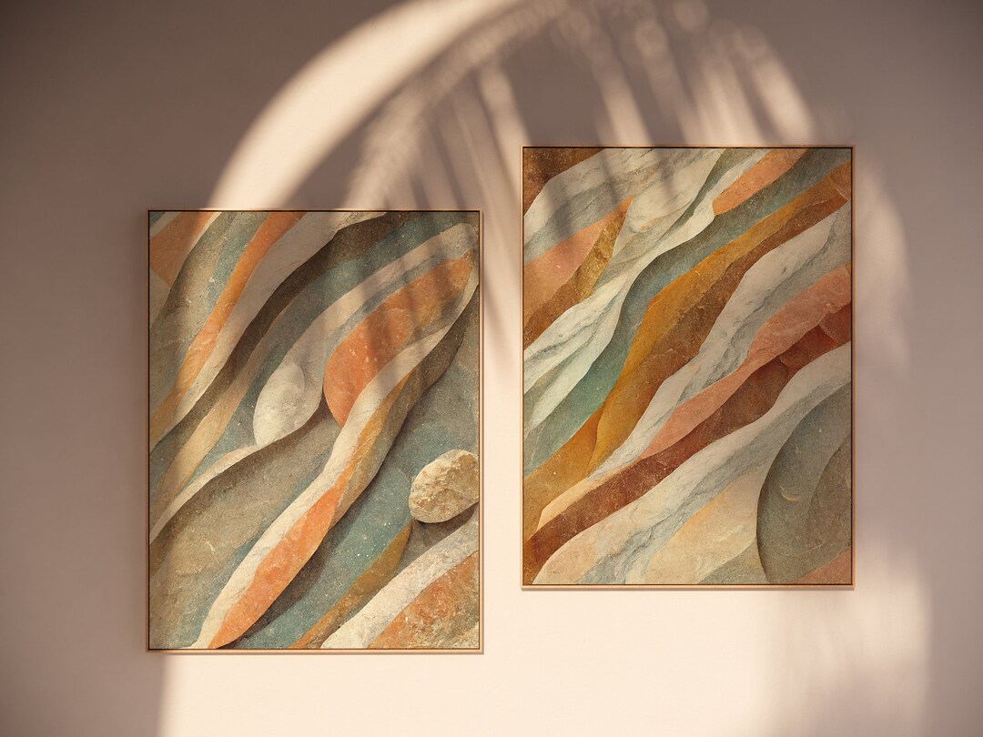 2 Abstract Stone Texture Printables - Etsy
