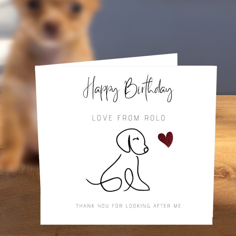 Dog Birthday Card - Etsy UK