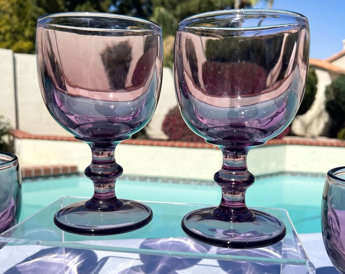 Vintage Imperial Glass Hoffman House Amethyst Goblets Vintage, Multiple ...