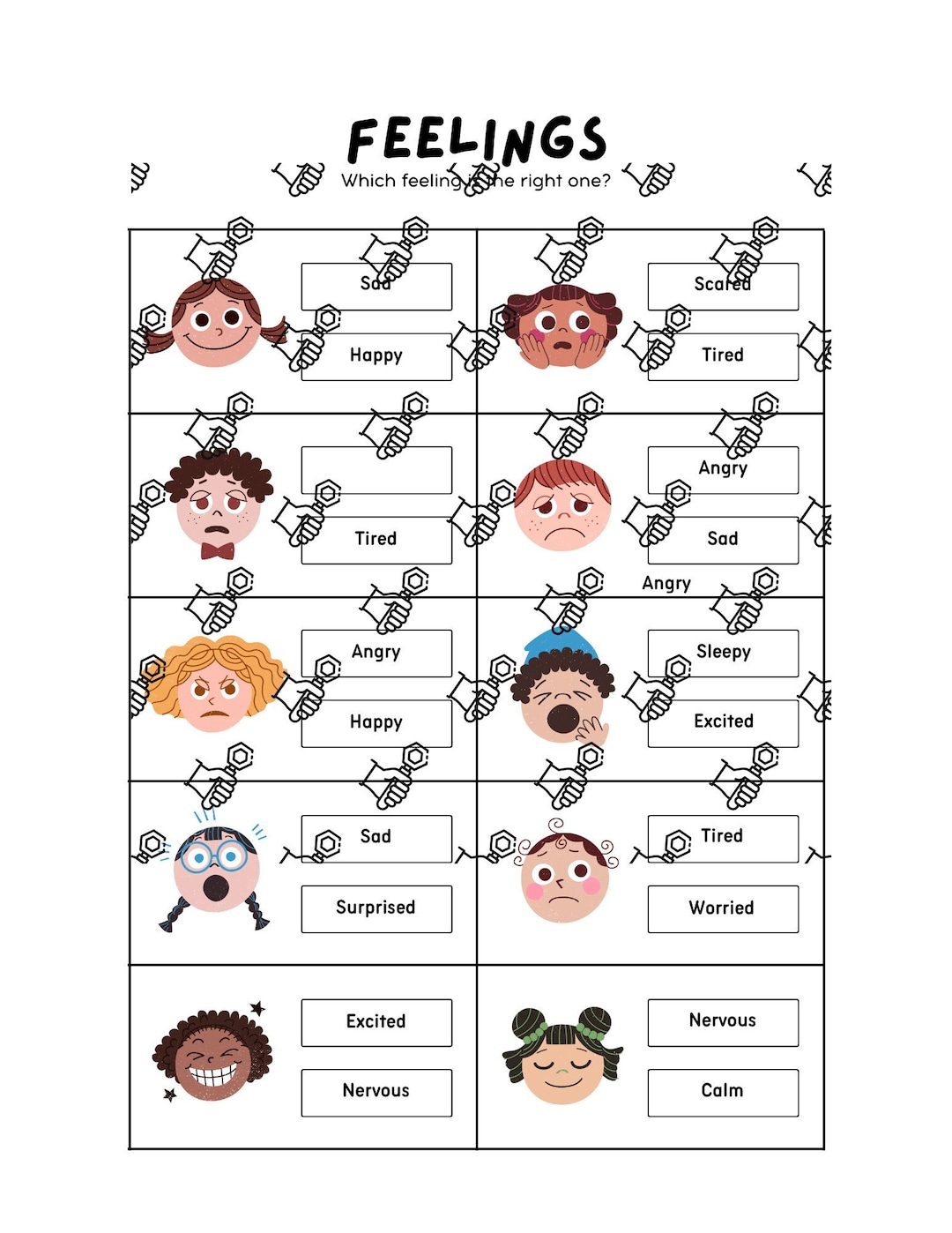 Feeling Identification for Kids - Etsy