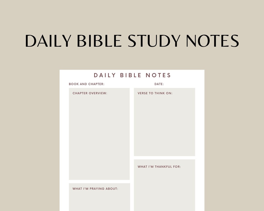 Daily Prayer Planner, Prayer Journal Printable, Bible Study Guide ...