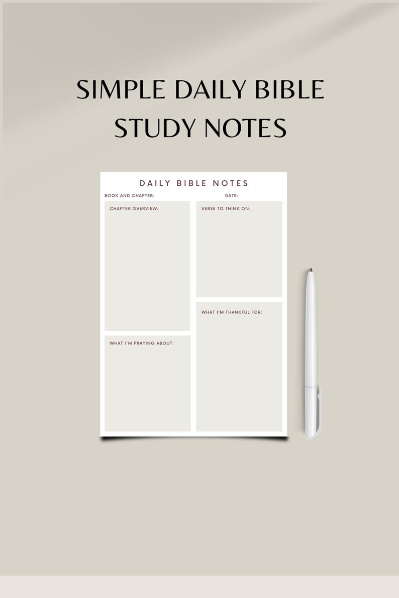 Daily Prayer Planner, Prayer Journal Printable, Bible Study Guide ...