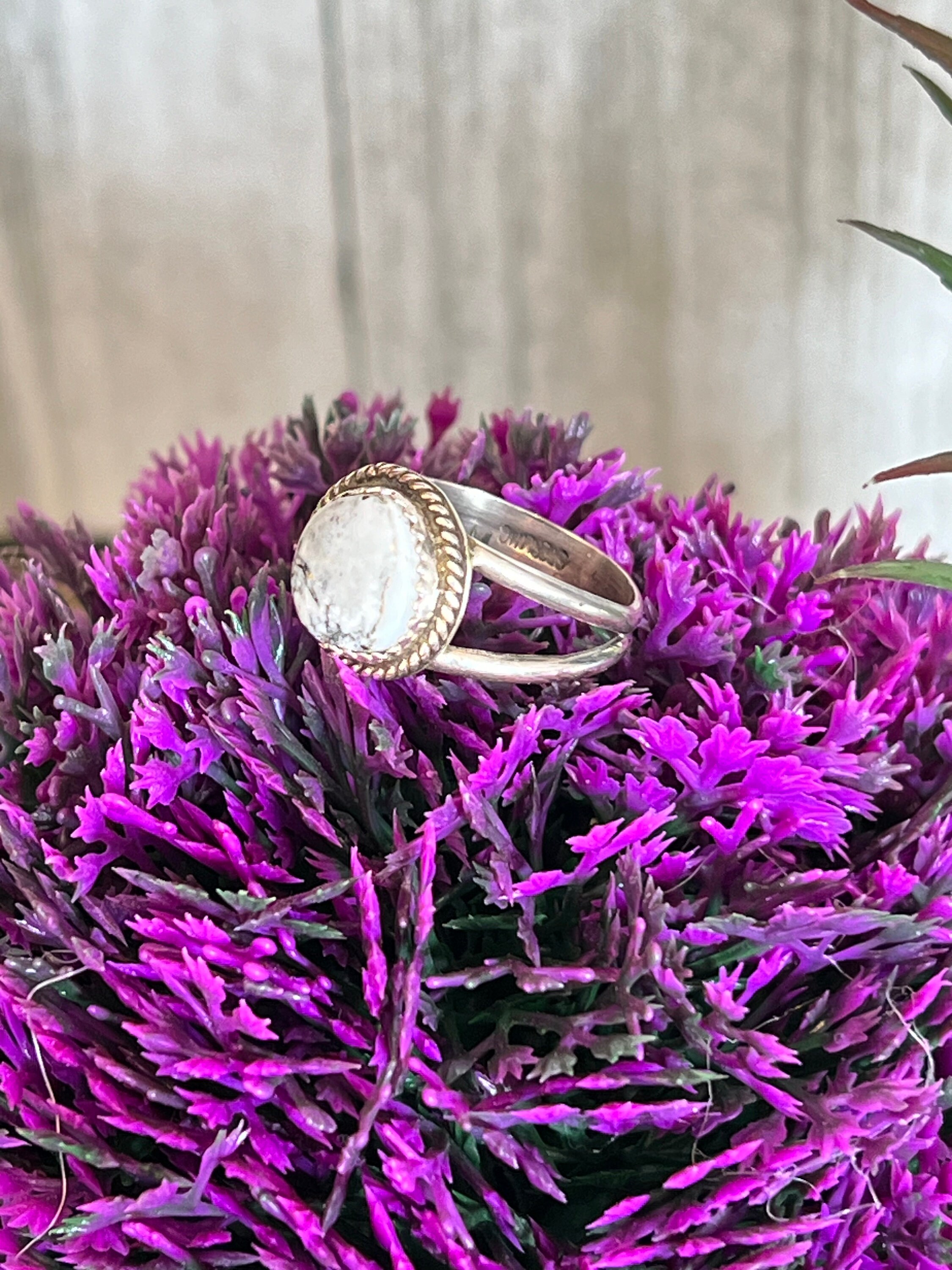 White Buffalo Ring, Southwestern Design, Nevada Stones, Gifts for Her ...