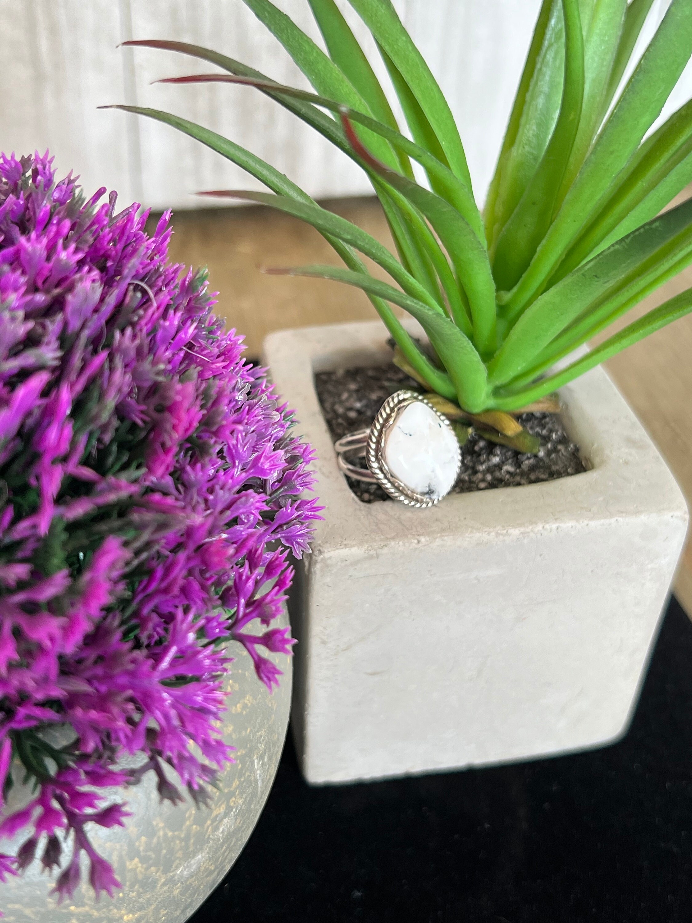 White Buffalo Ring, Southwestern Design, Nevada Stones, Gifts for Her ...