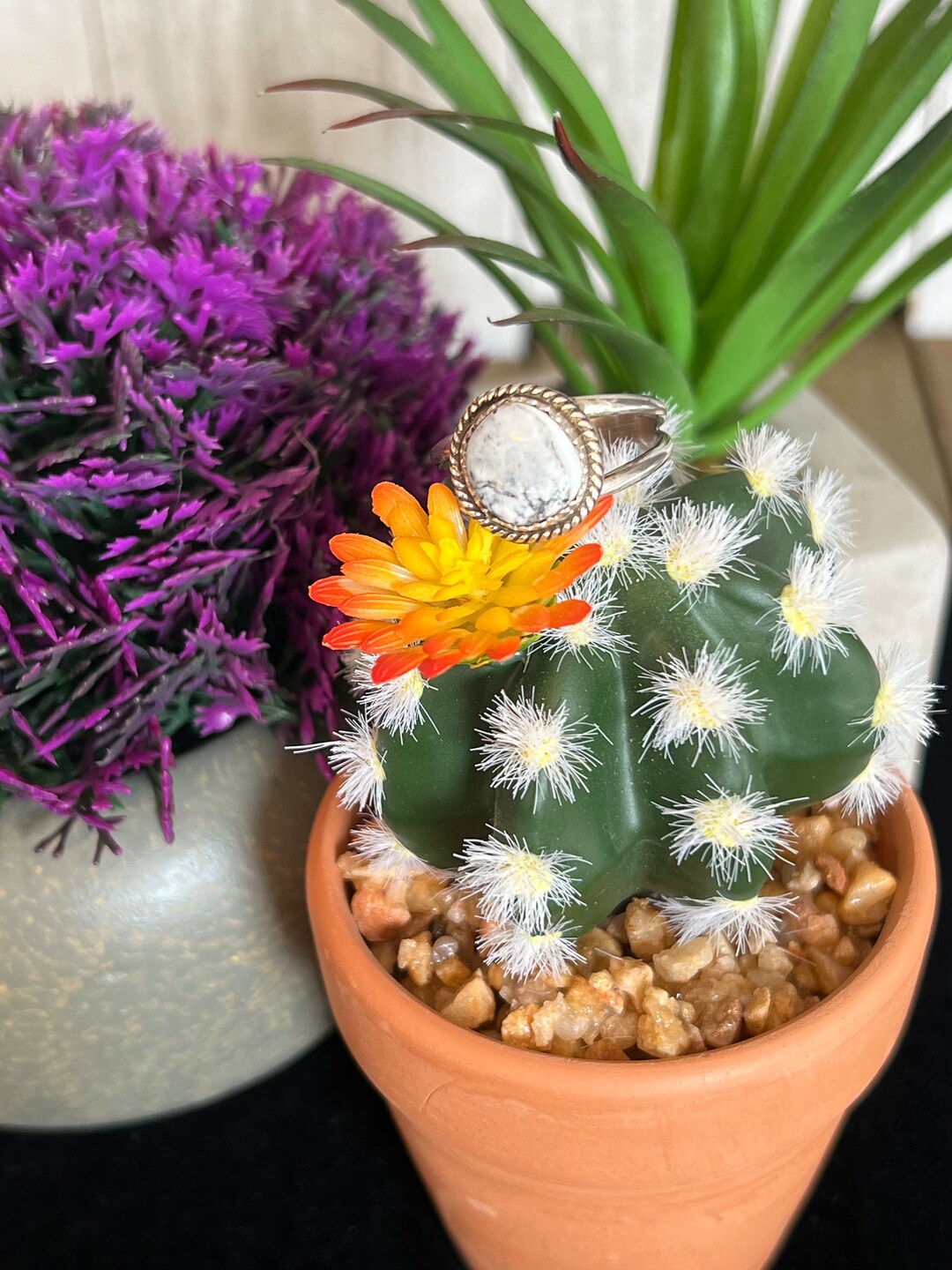 White Buffalo Ring, Southwestern Design, Nevada Stones, Gifts for Her ...