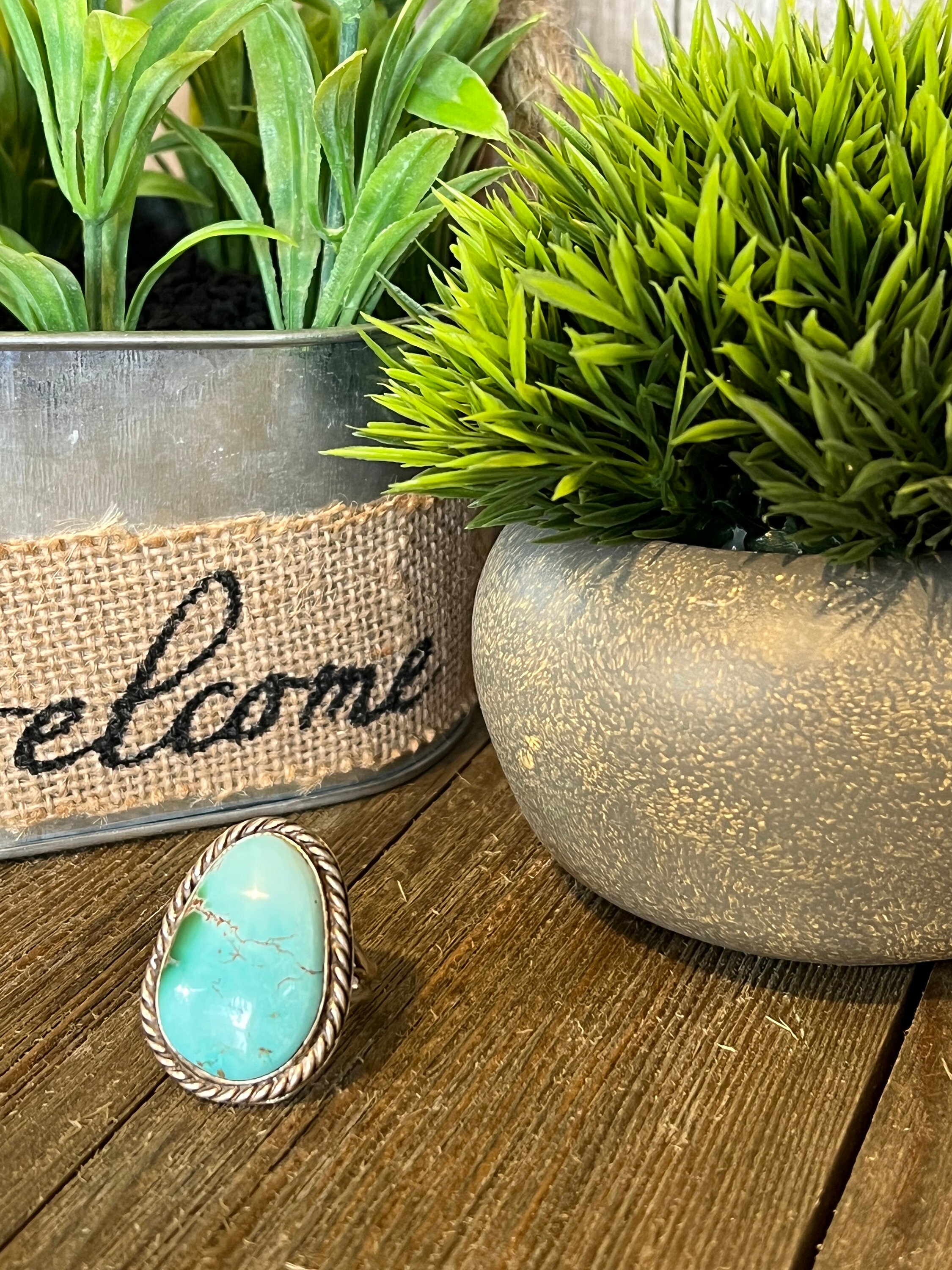 Royston Ring Southwestern Design Turquoise Ring Royston - Etsy