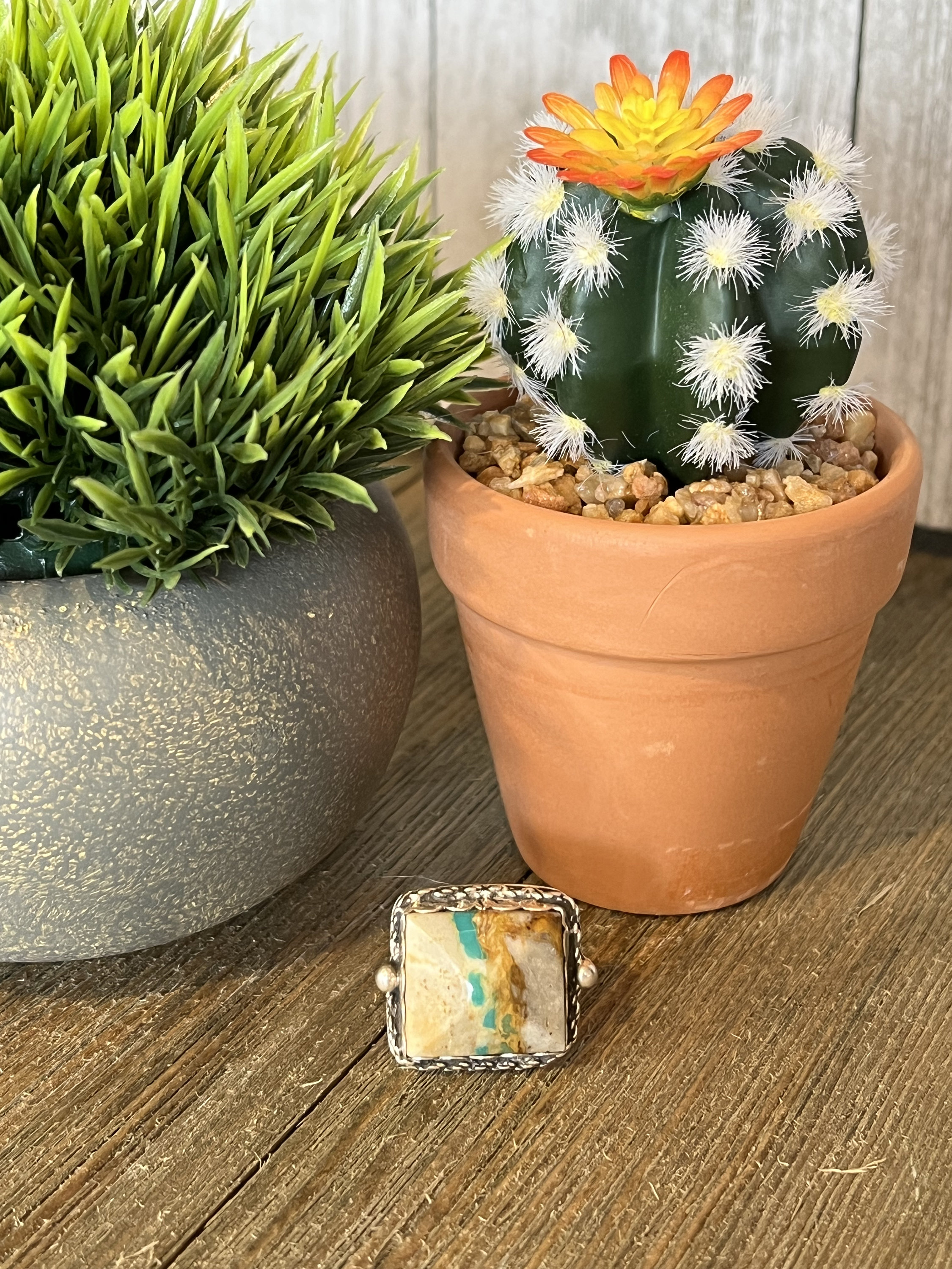 Royston Ribbon Ring, Southwestern Design, Turquoise Ring, Royston Mine ...