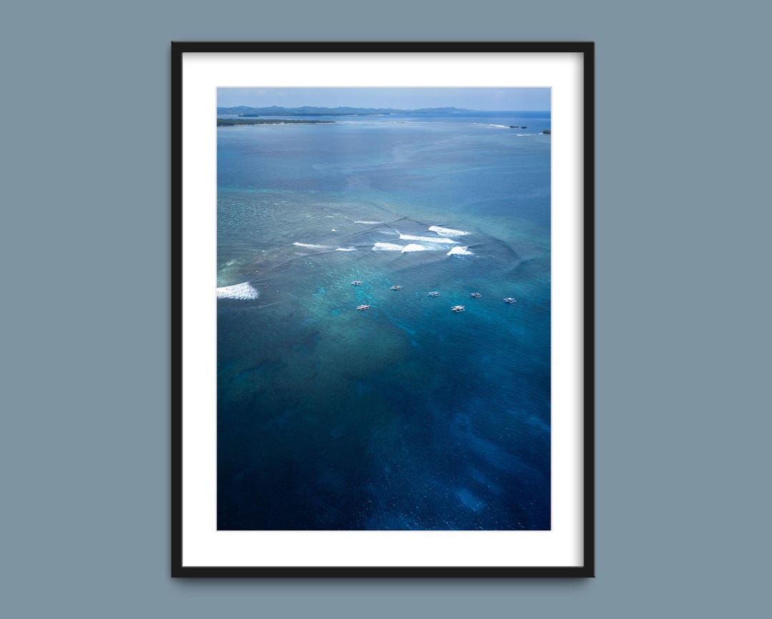 An Outer Reef Surf Spot, the Pacific Ocean, Siargao Island, Philippines ...