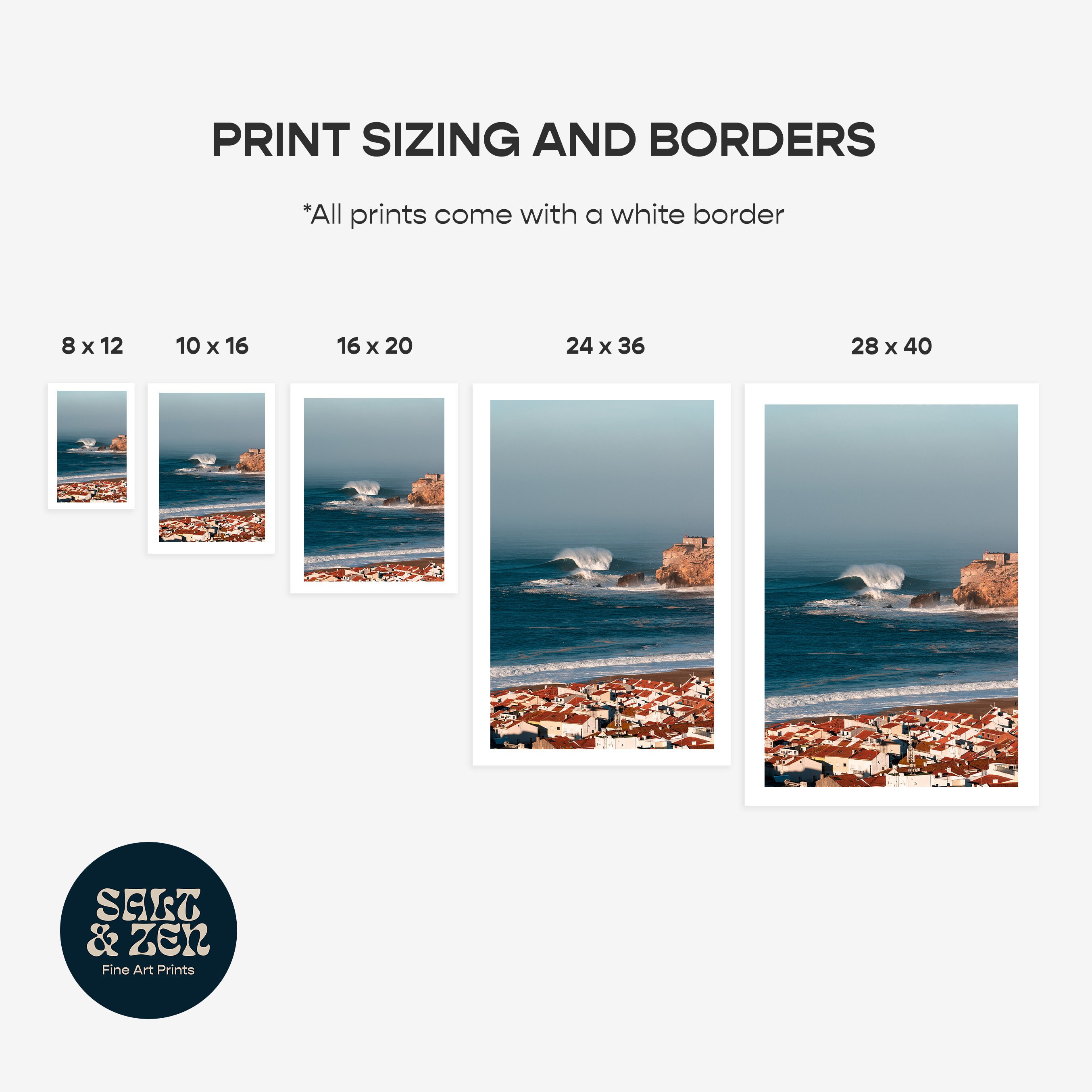 The Biggest Wave in the World, Nazaré, Portugal Fine Art Big Wave Print ...