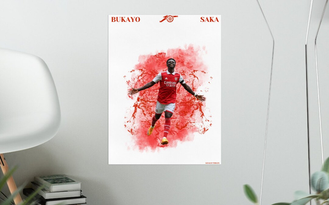 Bukayo Saka digital Poster Football/soccer instant - Etsy