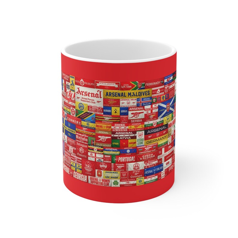 Arsenal New Emirates Stadium Banner Gooners Around the World Ceramic ...