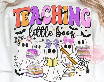 Spooky Teacher PNG, Halloween Png, Halloween Shirt Sublimation Design ...