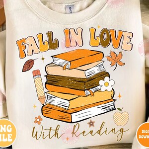 Fall in Love With Learning Png, Fall Teacher Png, Thanksgiving Png ...