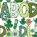 St Patrick Letters & Numbers, St Patricks Day Doodle Alphabet PNG, St ...