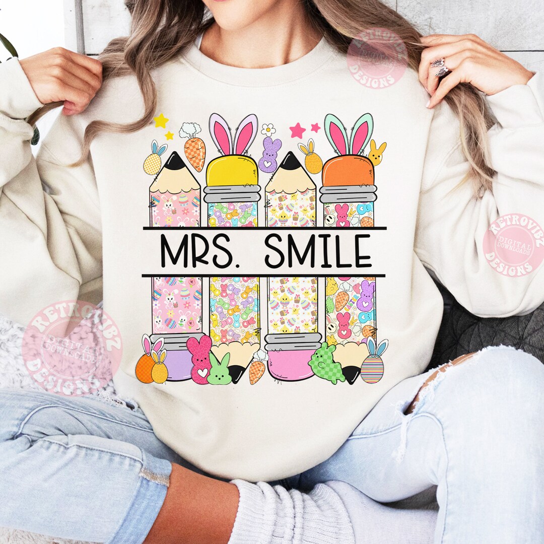 Easter Pencils Easter PNG, Easter Png, Teacher Easter Png, Custom ...