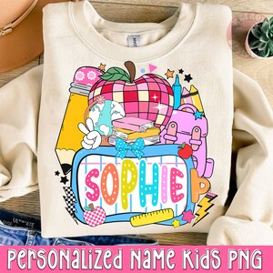 Custom Teacher Name Png, Personalized Teacher Design Png, Back to ...