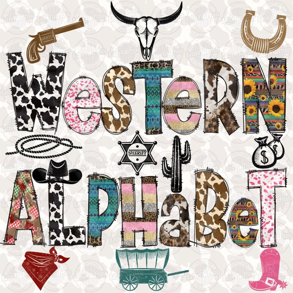 Western Letters - Etsy