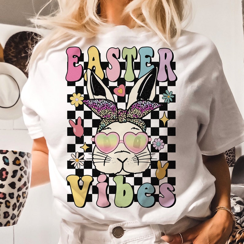 Easter Png, Easter Vibes Png, Retro Easter Png, Easter Bunny Png, Easter Shirt Design, Happy ...