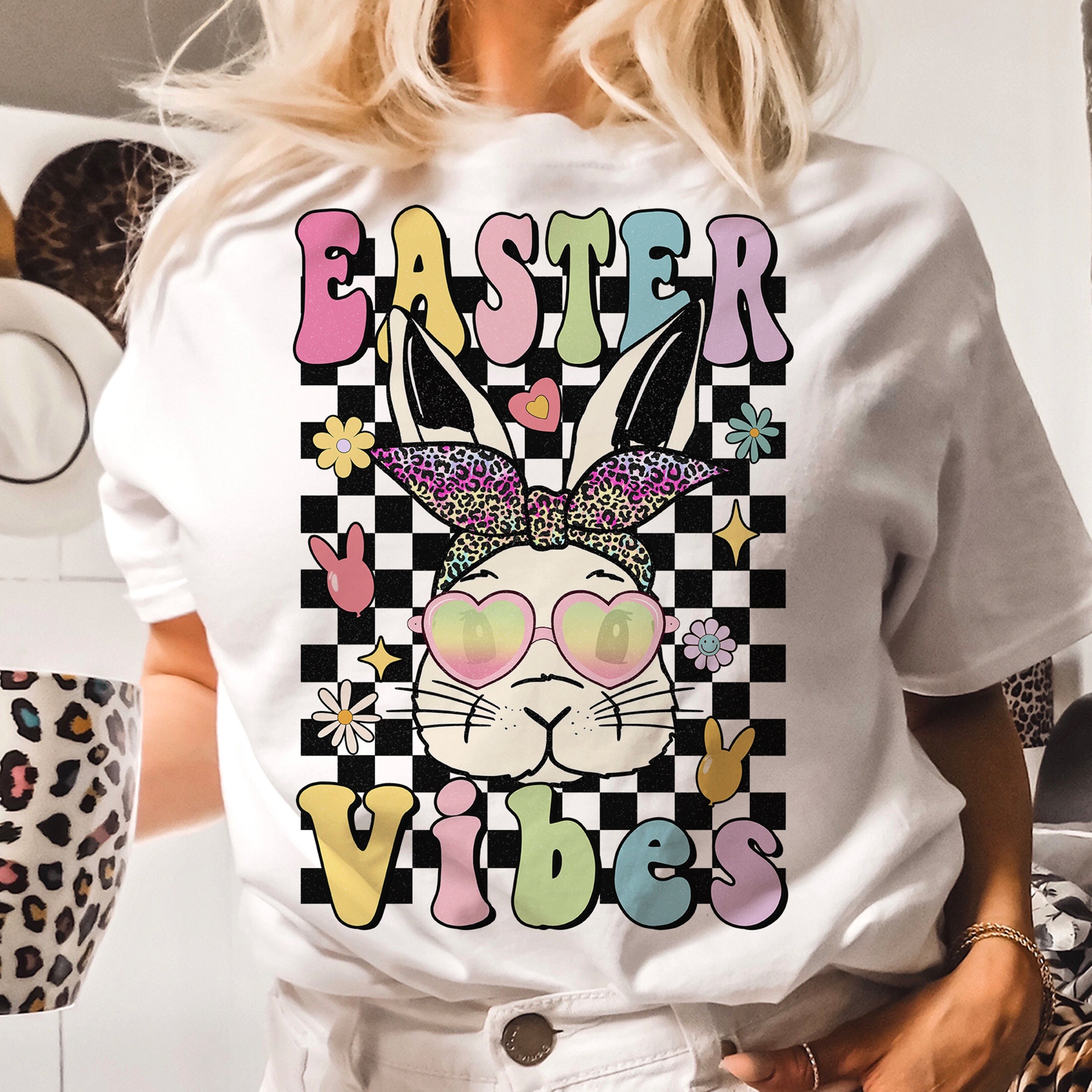 Easter Png, Easter Vibes Png, Retro Easter Png, Easter Bunny Png ...