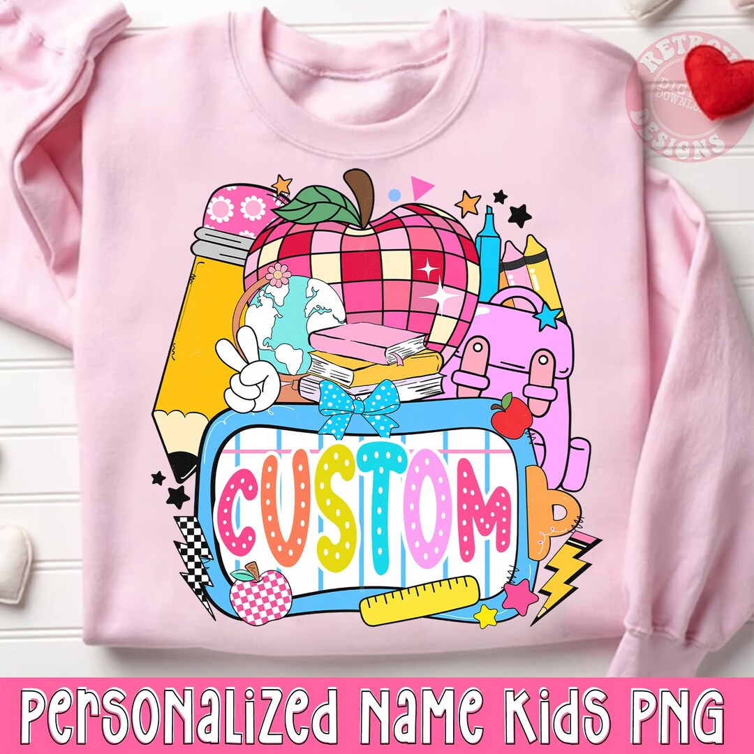 Custom Teacher Name Png, Personalized Teacher Design Png, Back to ...