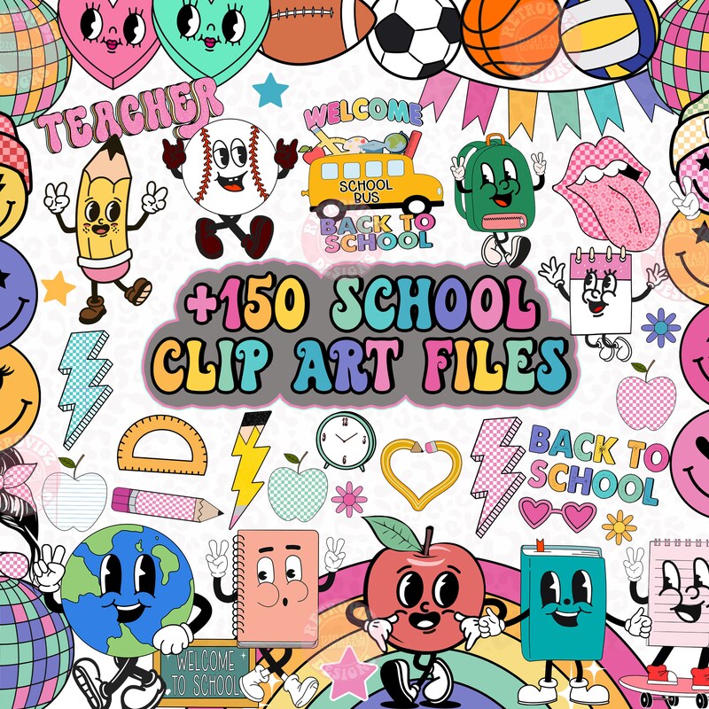 School Clipart - Etsy