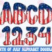 4th of July Alphabet Doodle, 4th of July PNG, Fourth of July Alphabet ...