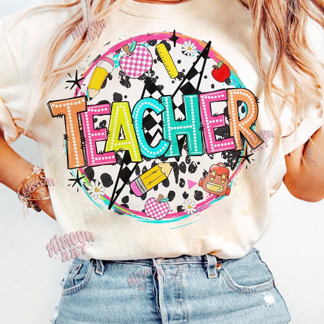 Teacher Dalmatian Png, Dalmatian Dots Png, Back to School Png, Teacher ...