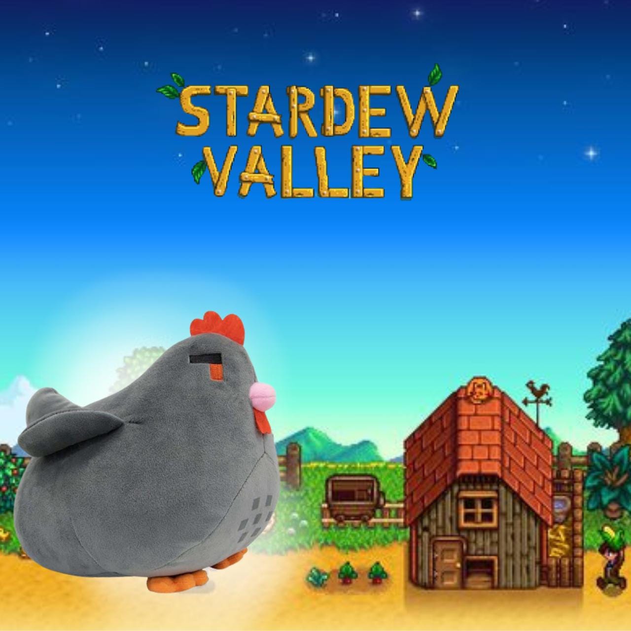 Stardew Valley Chicken Plush for Gamers Cute Teddy Plushy Gift - Etsy